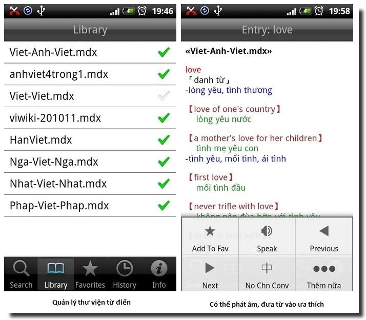 Từ điển đa ngôn ngữ MDict Beta6 dùng dữ liệu .mdx giống Windows Mobile | Viết bởi thitmo